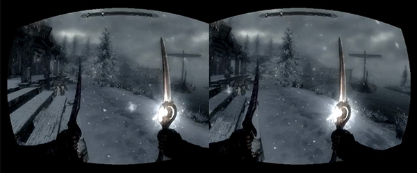 Skyrim в очках виртуальной реальности Oculus Rift - Shazoo