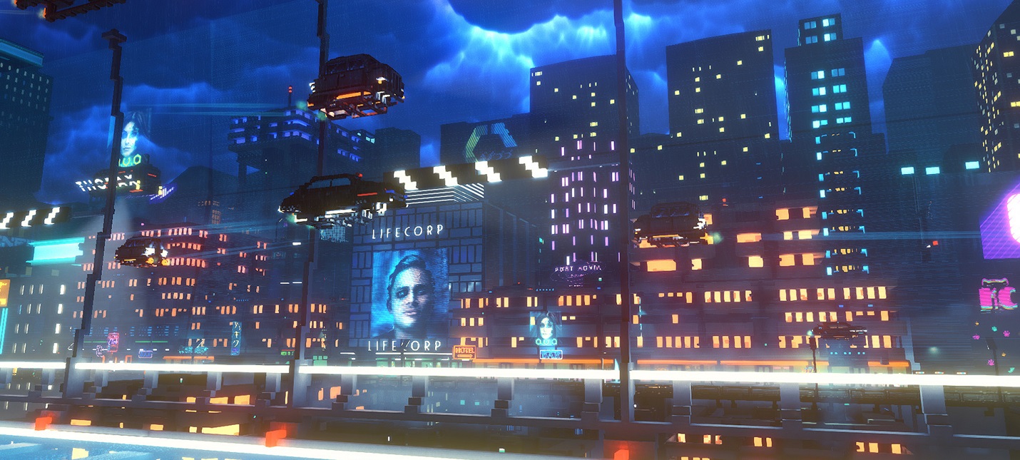 Приключения подпольного курьера в мрачном будущем в геймплее Cloudpunk - Shazoo