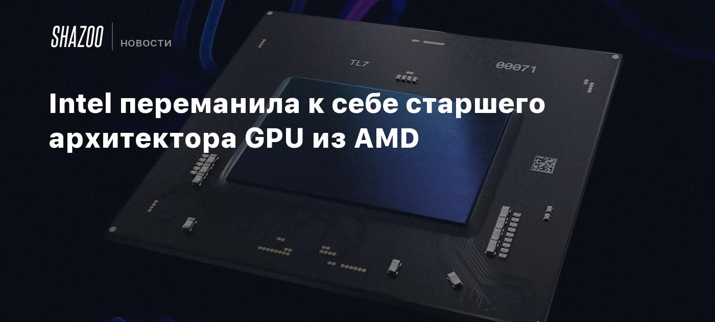 Intel переманила к себе старшего архитектора GPU из AMD - Shazoo
