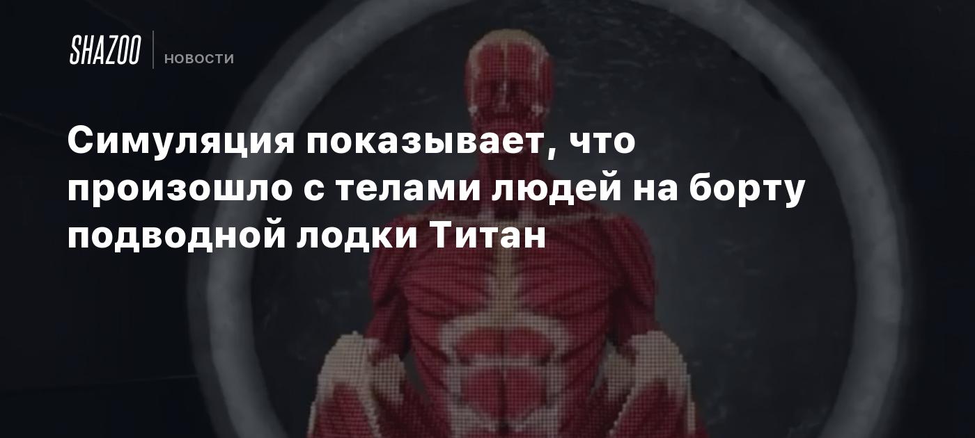 Simulation shows what happened to the bodies of people aboard the Titan ...