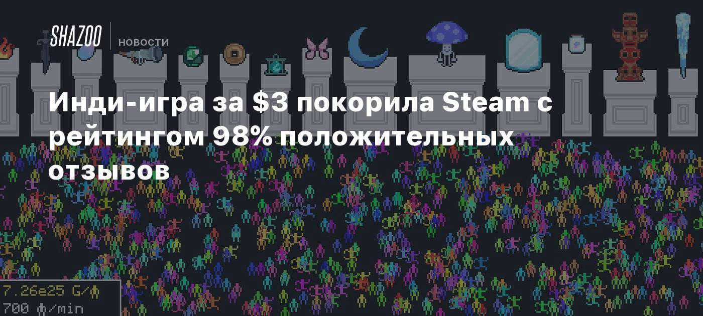 Инди-игра за $3 покорила Steam с рейтингом 98% положительных отзывов - Shazoo