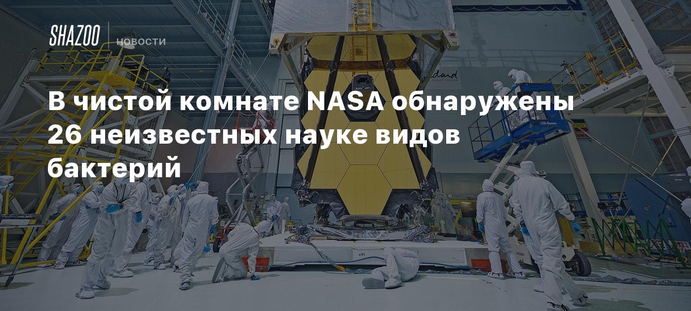 В чистой комнате NASA обнаружены 26 неизвестных науке видов бактерий - Shazoo