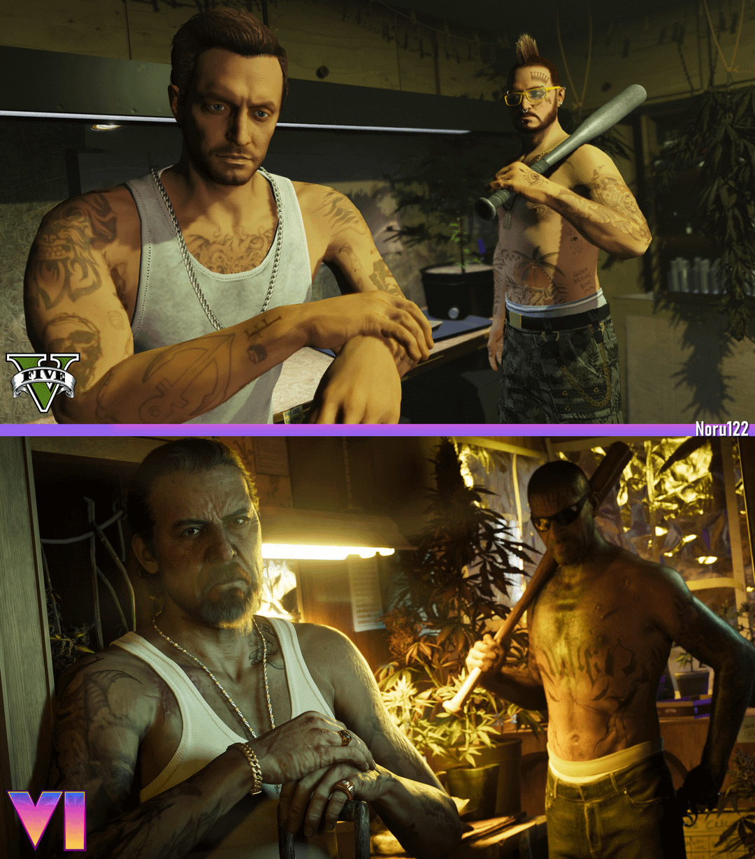 Фанат воссоздал сцены из трейлера GTA 6 в GTA 5 для максимально честного сравнения - Shazoo