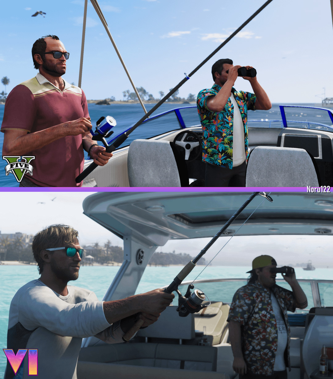 Фанат воссоздал сцены из трейлера GTA 6 в GTA 5 для максимально честного сравнения - Shazoo