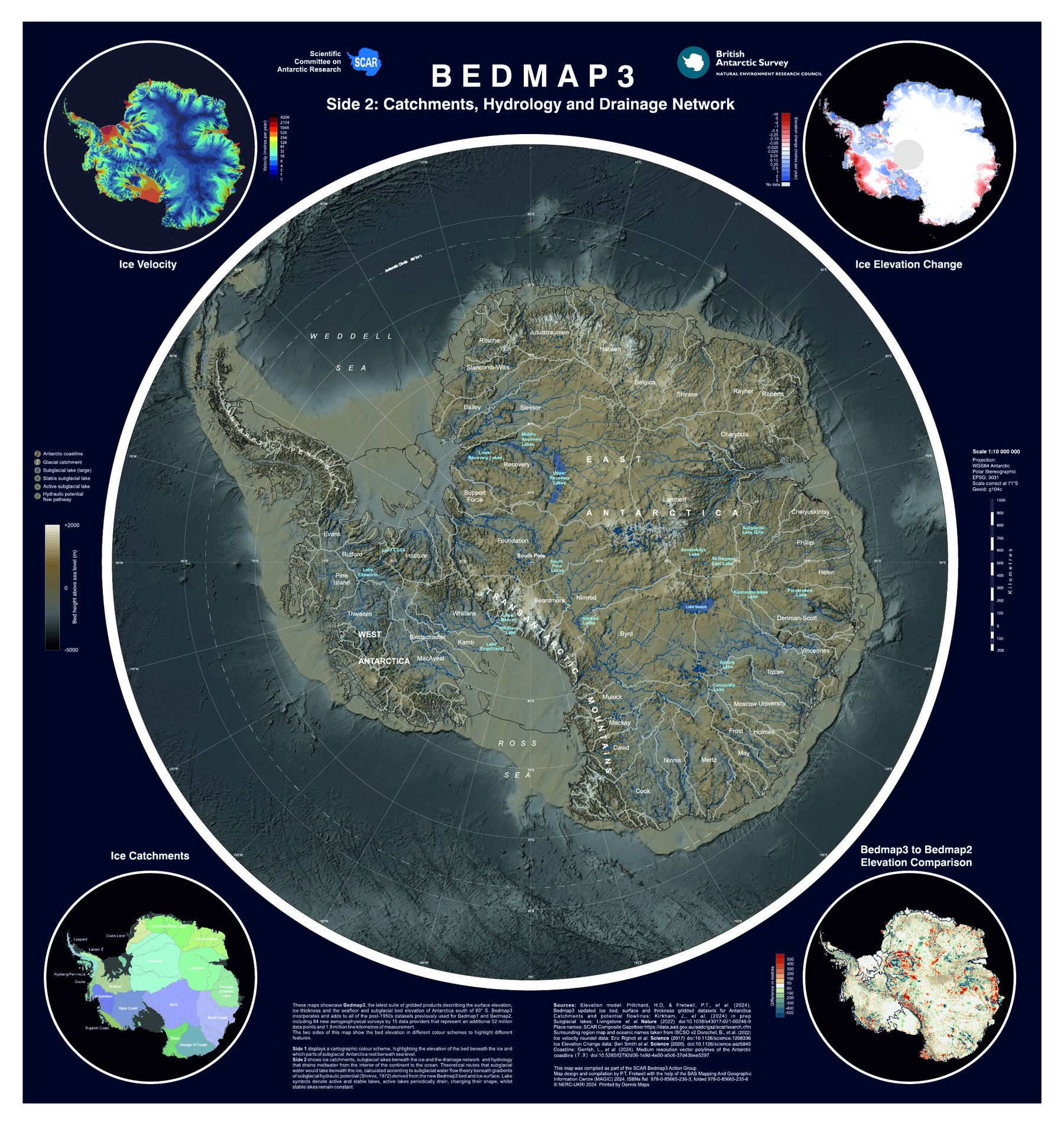 Ученые создали беспрецедентно детальную карту Антарктиды без ледяного ...